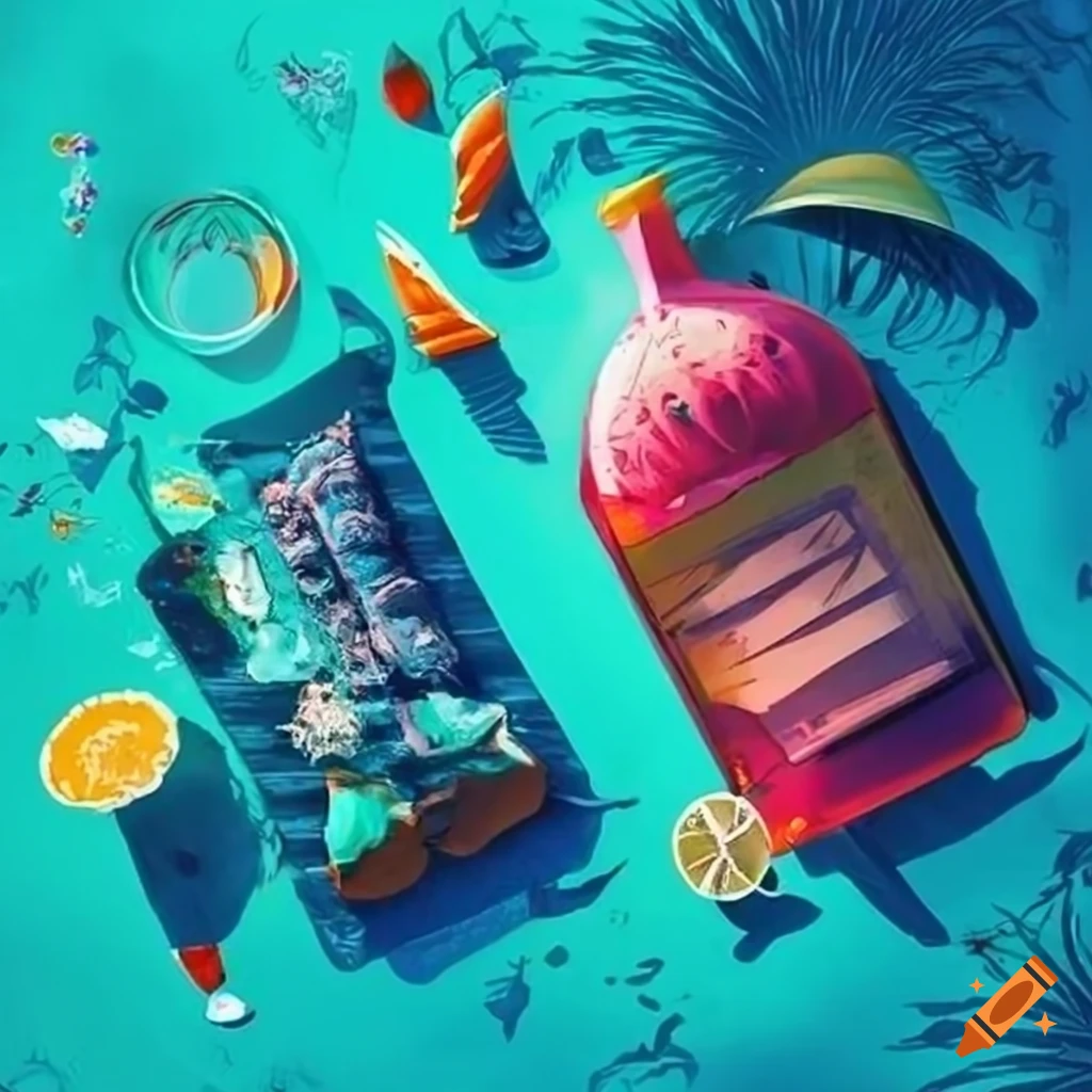 Poster for end of summer party on Craiyon