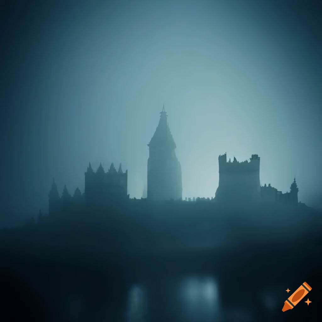 Mysterious white orbs in front of a medieval castle on Craiyon