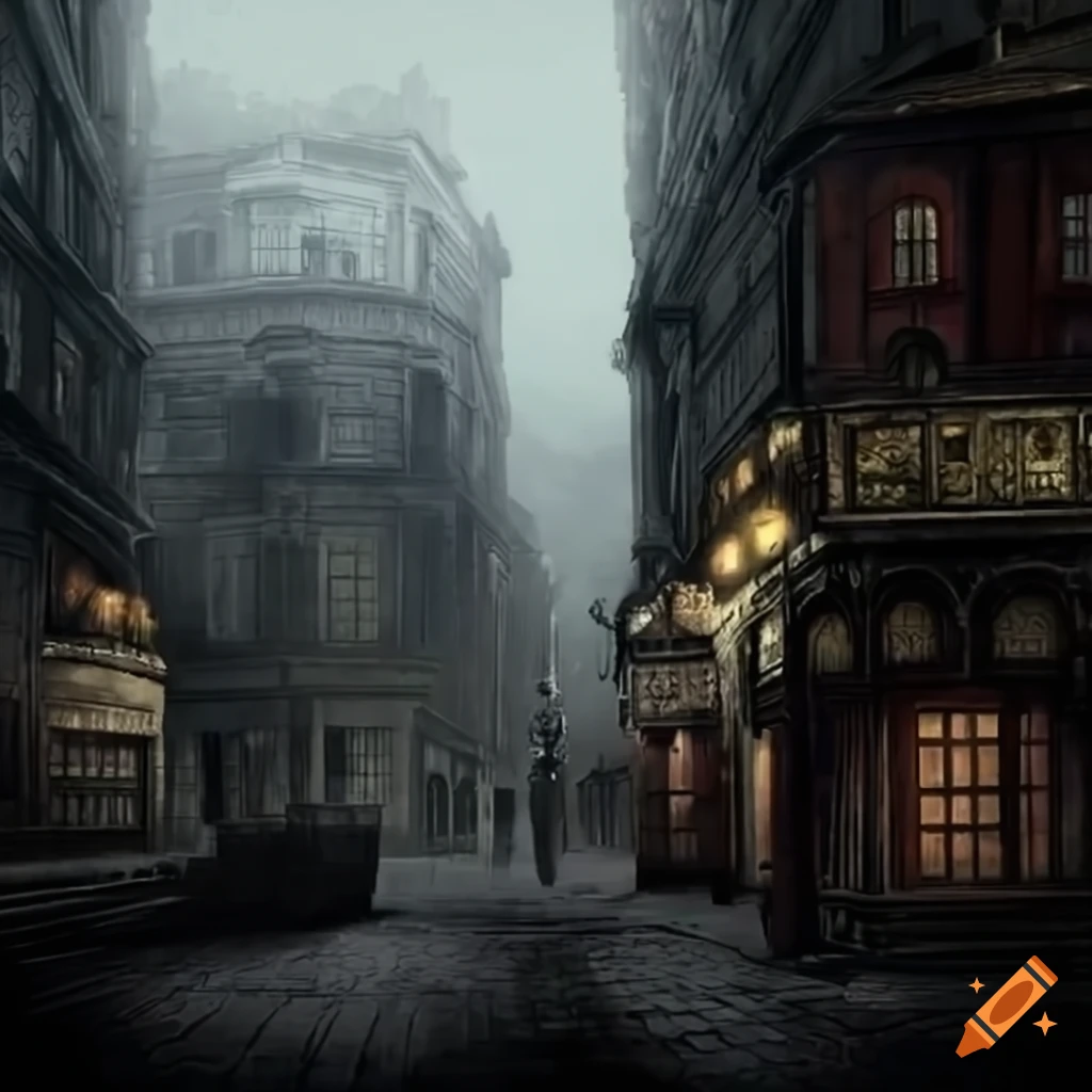 Victorian Street Scenes Victorian Winter Scene Stock Illustration ...