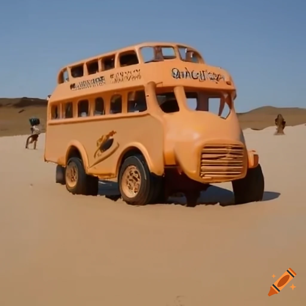 Image of a sand bus on Craiyon