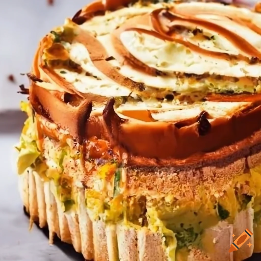 Delicious kurdish sandwich cake
