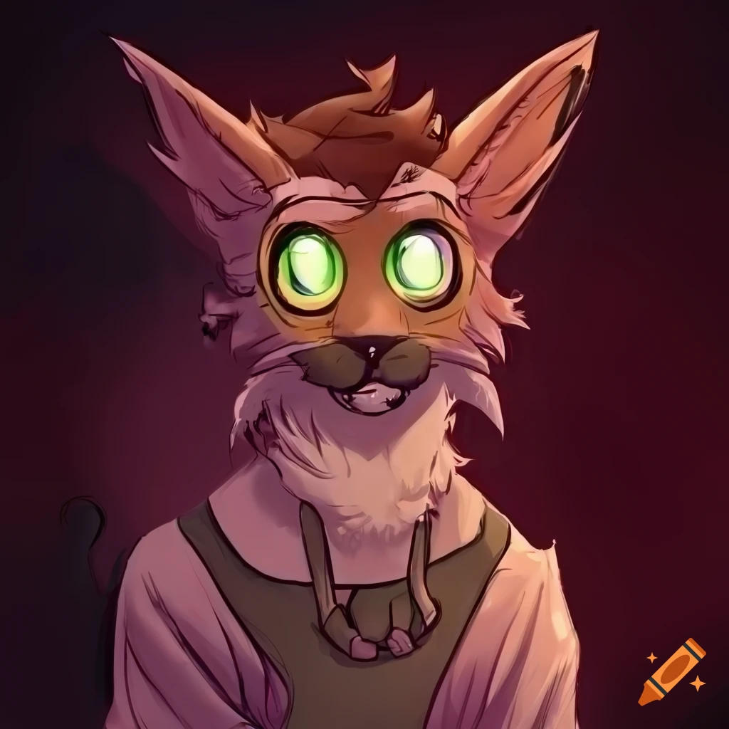 Ampwave fursona artwork on Craiyon