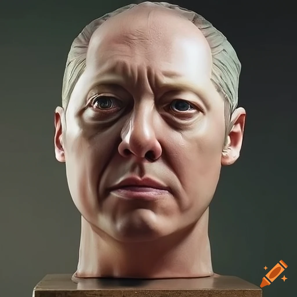 Hyperrealistic sculpture resembling james spader on Craiyon