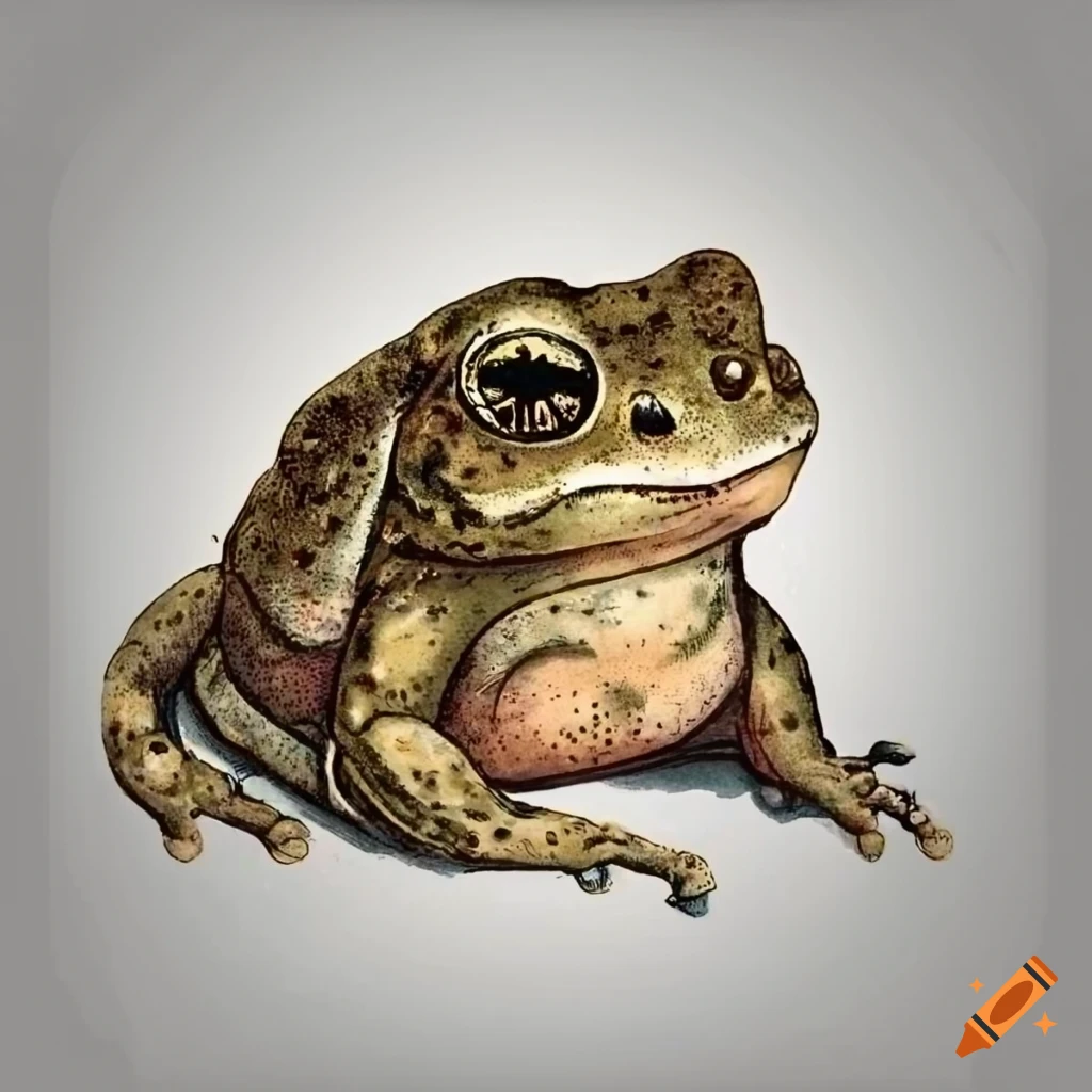 Toad's body with an otter's face on Craiyon