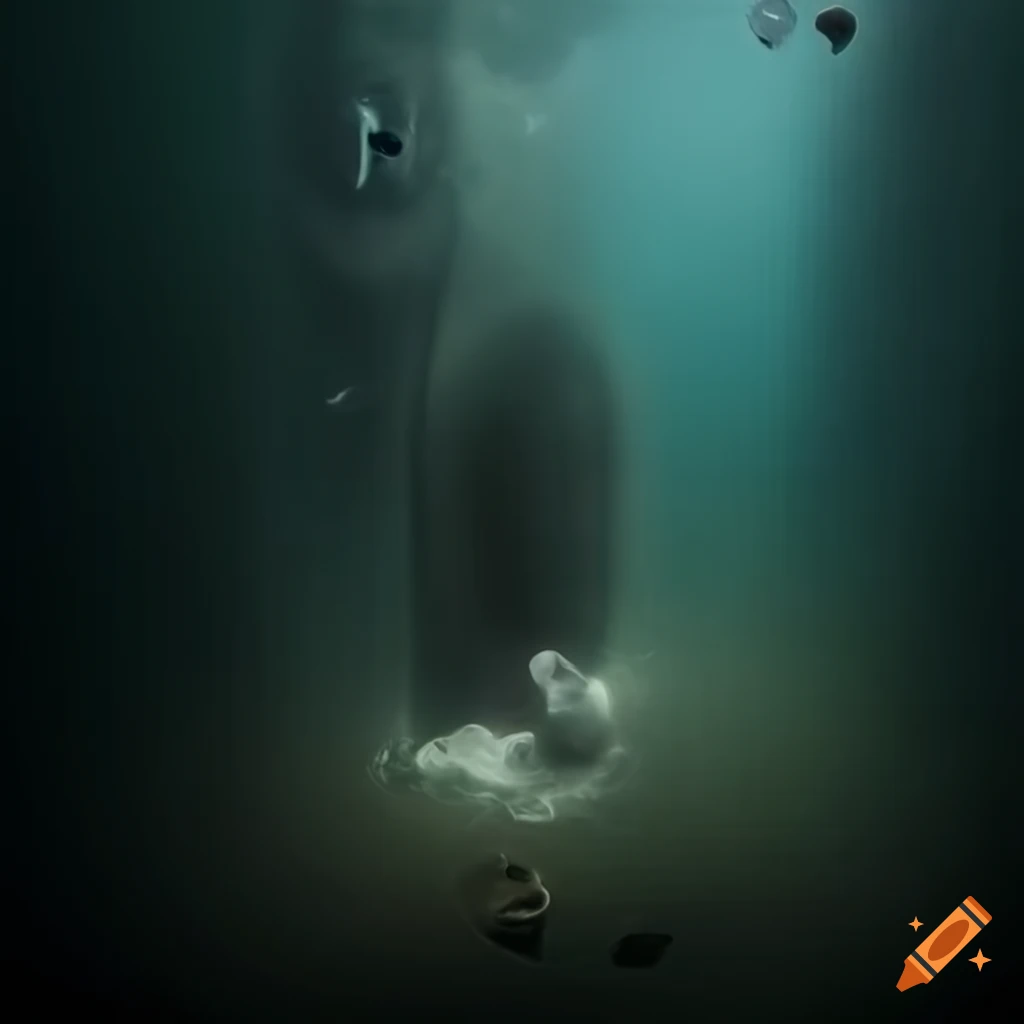 Sea fog with a mysterious mermaid on Craiyon