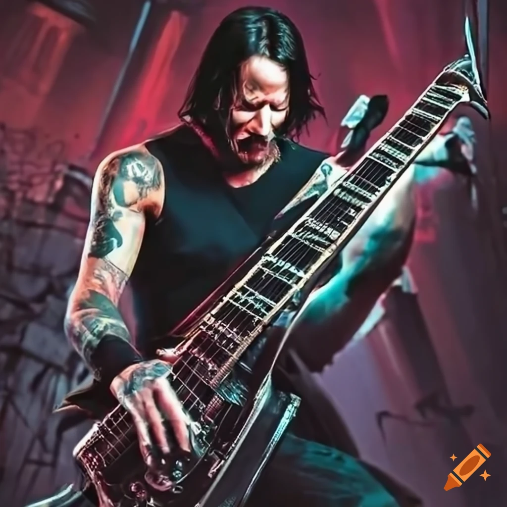 Heavy metal concert with fire on the stage on Craiyon