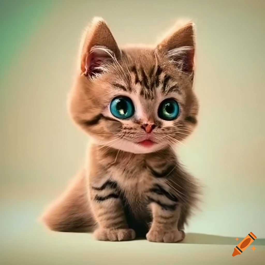 Cute little kitten on Craiyon