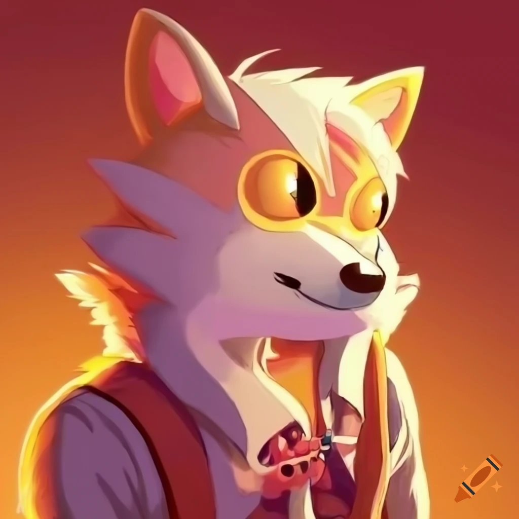 Anthropomorphic Fox in adventure time style on Craiyon