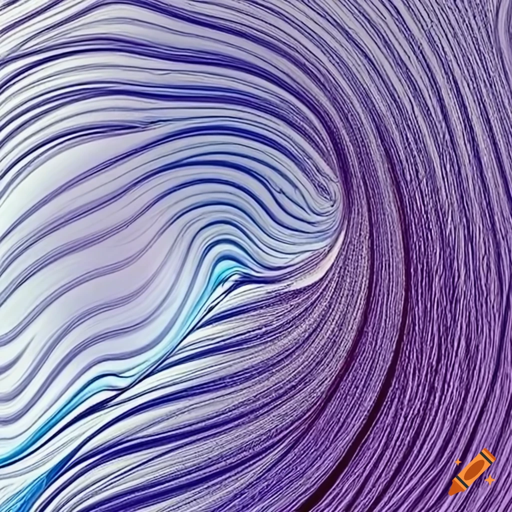 Abstract white line art representing life finds a way on black ...