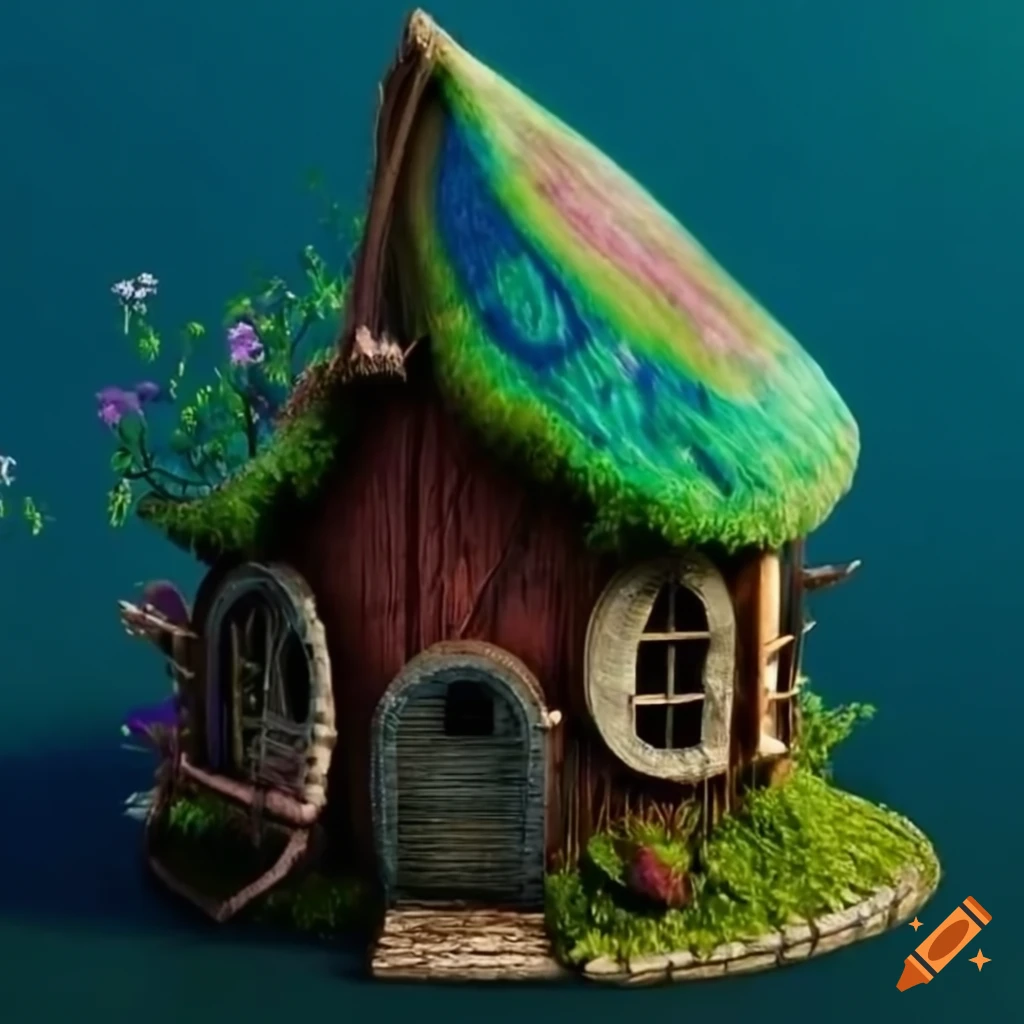 3d render of a fairy house on Craiyon