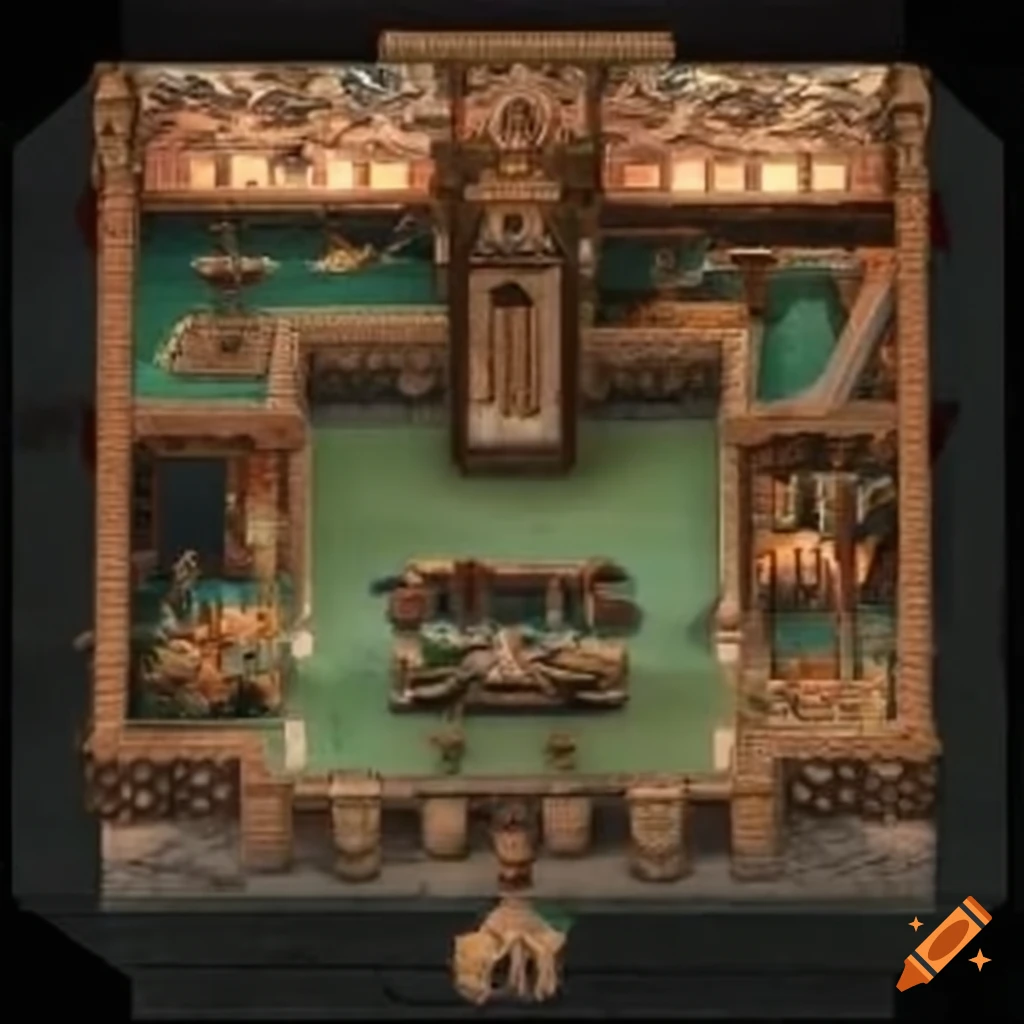 Impressive player-built structures in a game