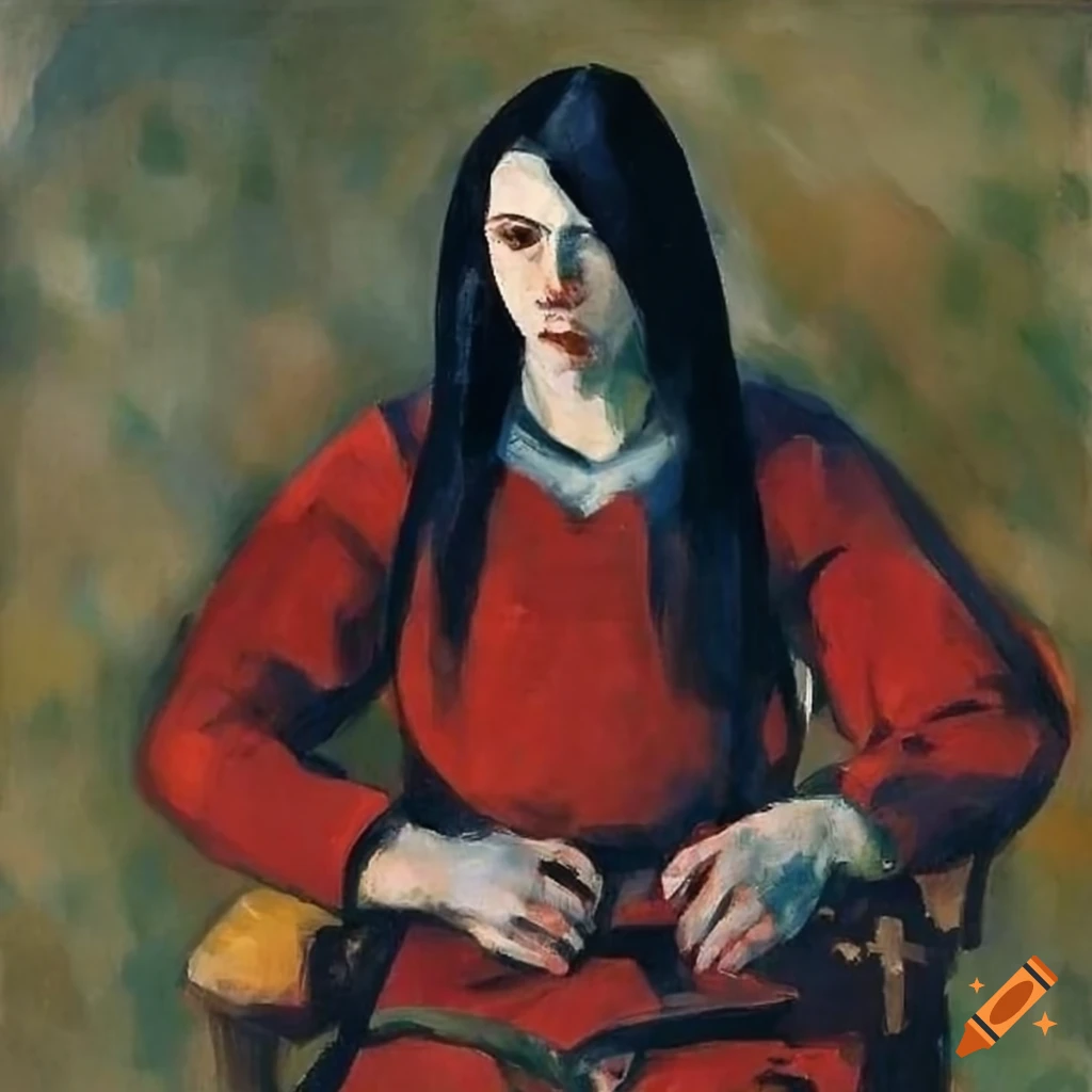 Portrait of a man in a red tunic on Craiyon