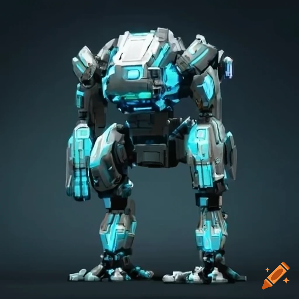 Light mech styled in lost planet with female design on Craiyon