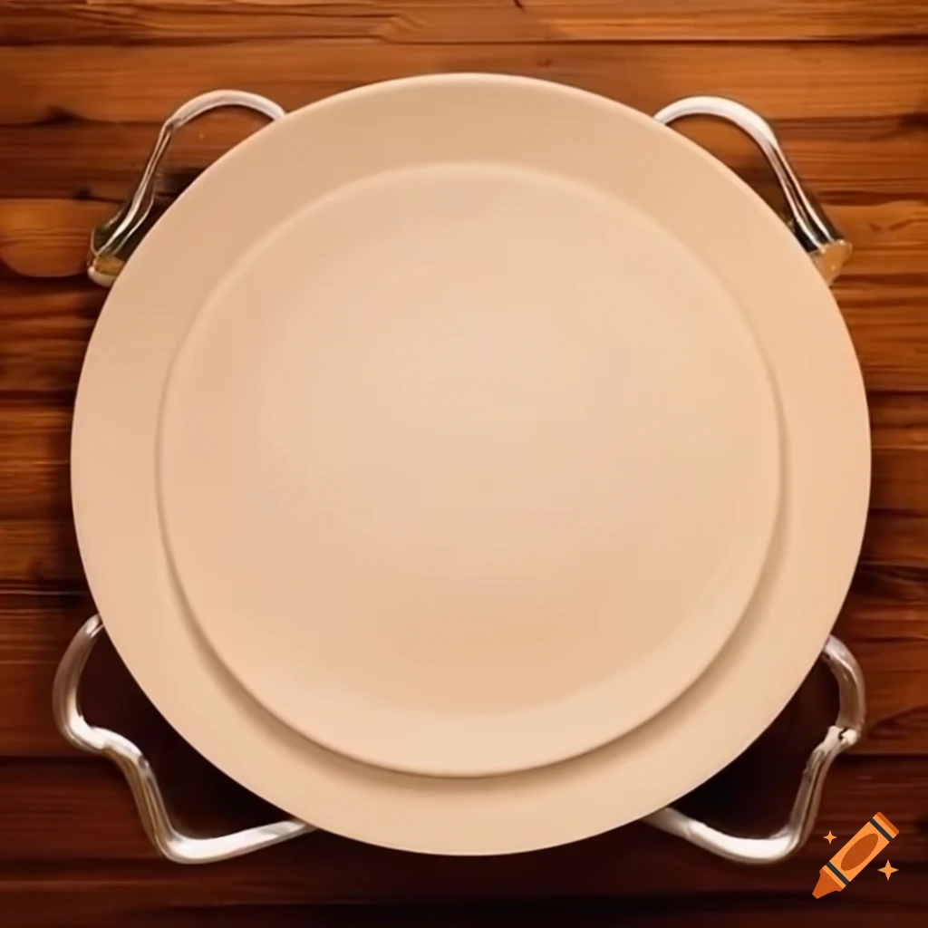 Top view of a restaurant table set for dinner