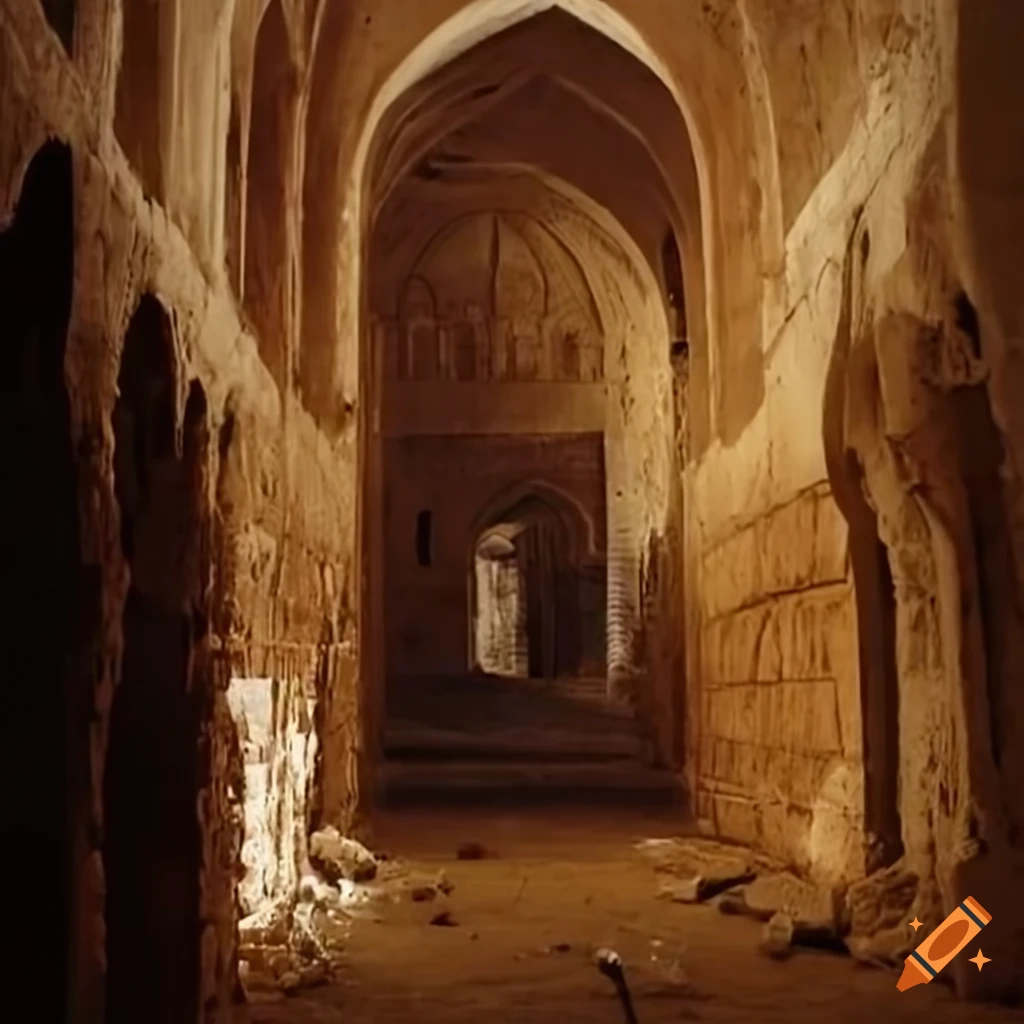 Destroyed palace in high quality on Craiyon