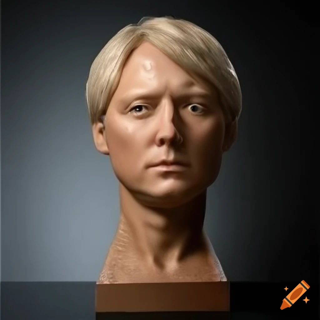 Hyperrealistic sculpture of James Spader on Craiyon