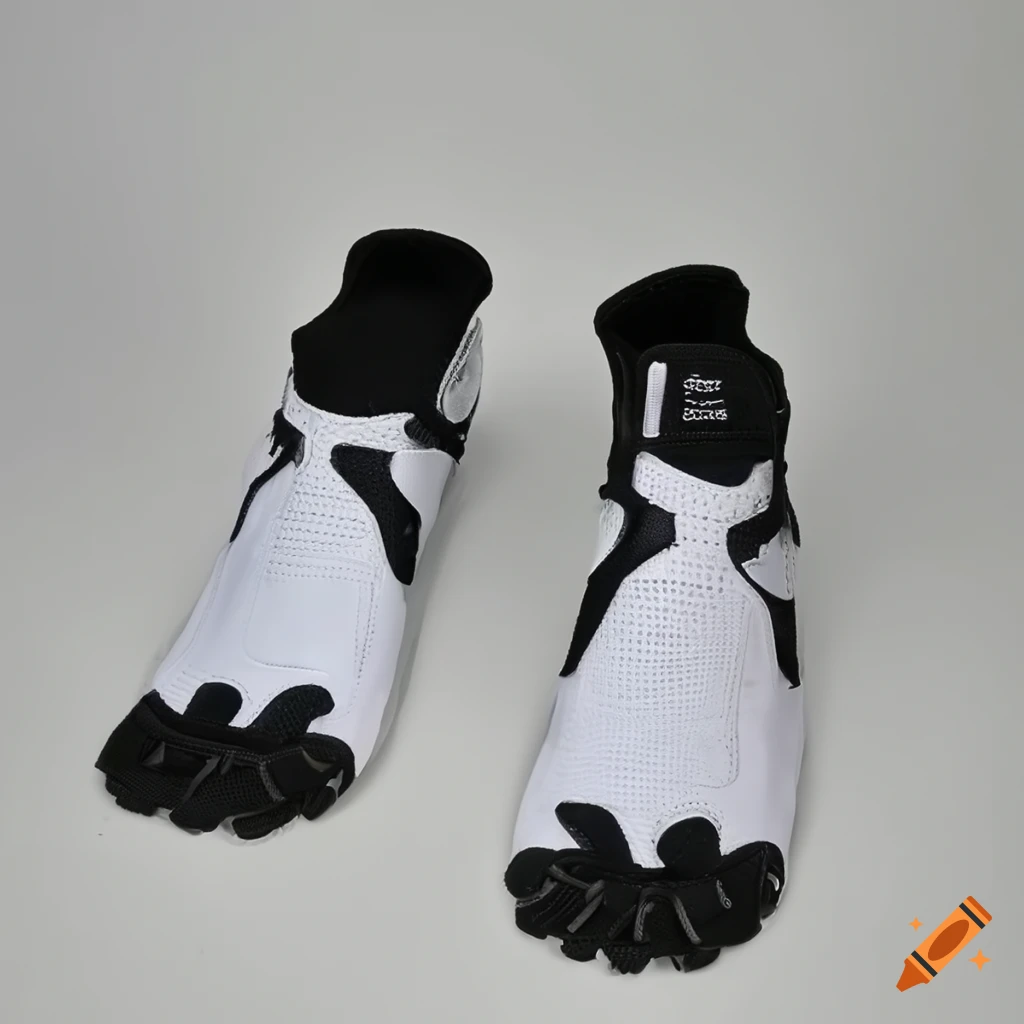 Men's high-top off-white running shoes on Craiyon