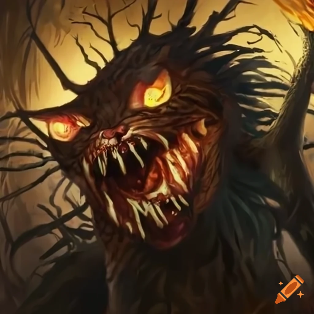 Magic the gathering card: zombie herald horror of cats