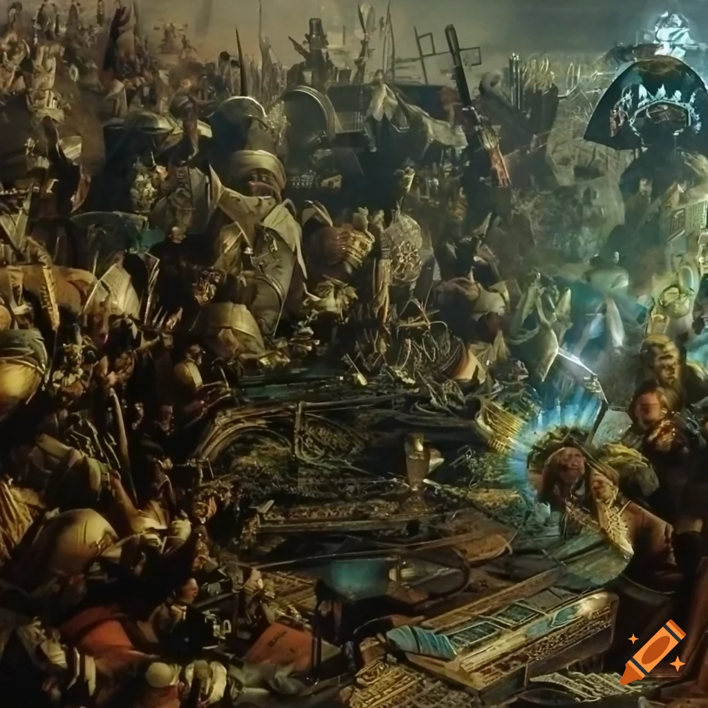 Artistic portrait of a horseman of conquest on Craiyon