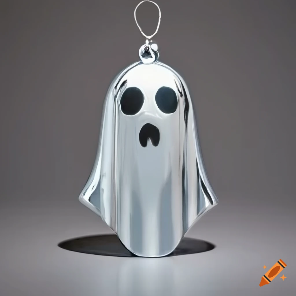 Chrome ghost ornament on Craiyon