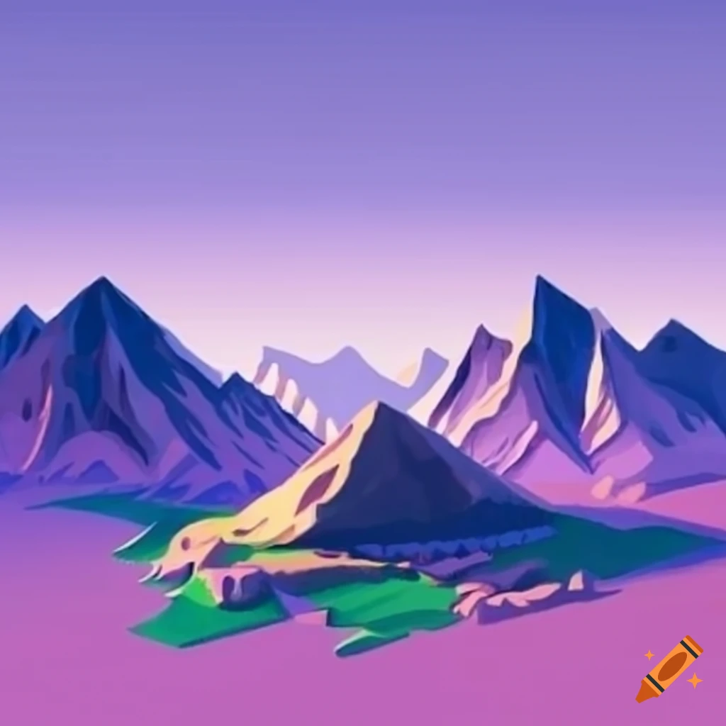 Mountain view on Craiyon