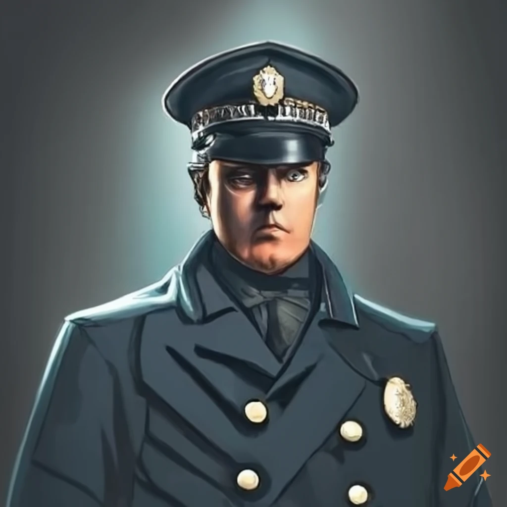 Image of a victorian police officer on Craiyon