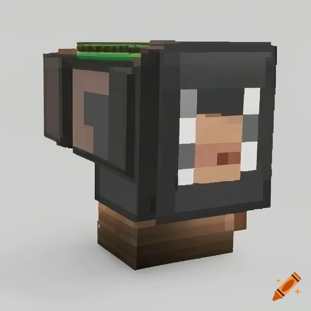 Image of a standard minecraft dimension on Craiyon