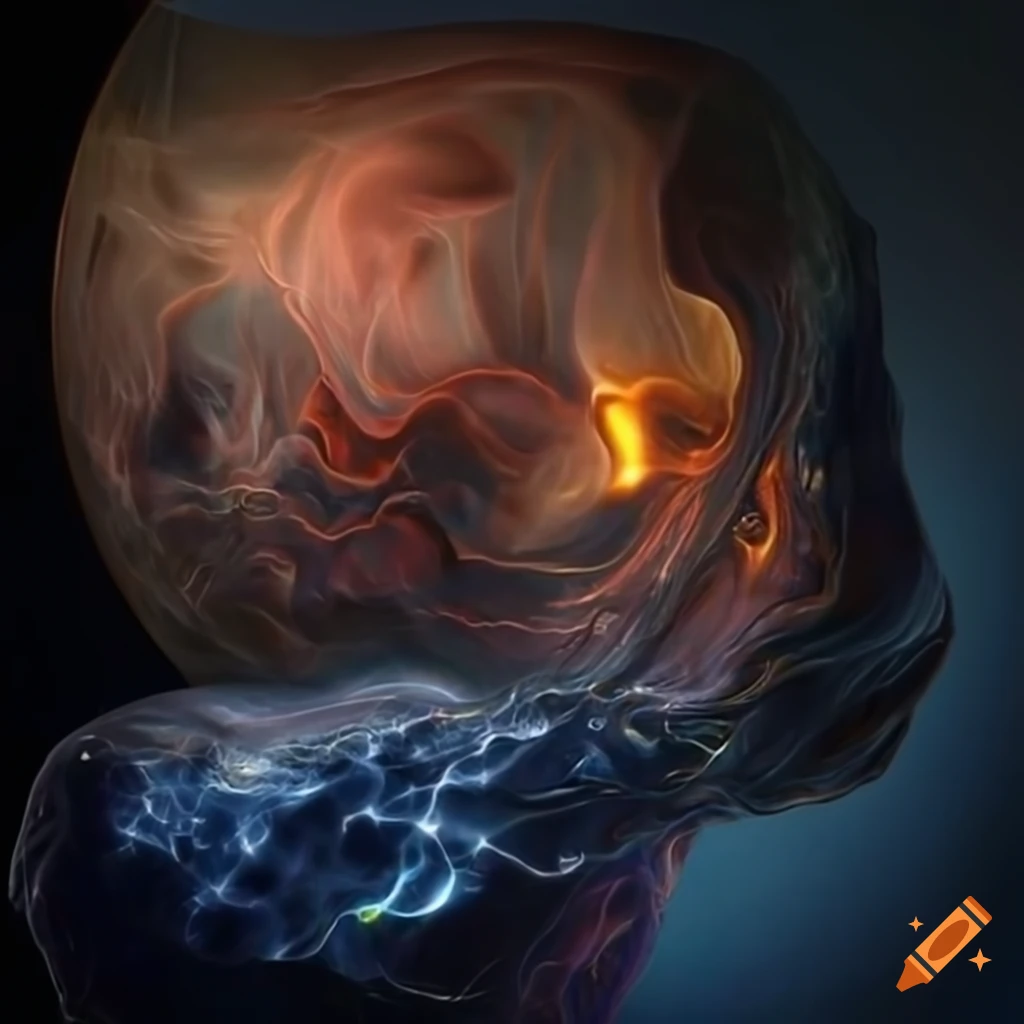 Huge menacing weapon looming over a viewer on Craiyon