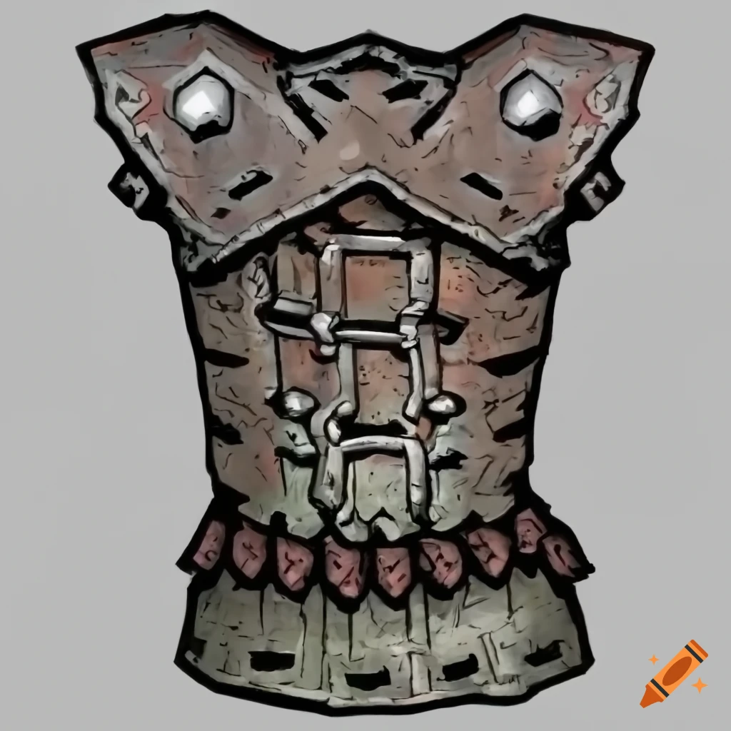 Ornate chainmail body plate from darkest dungeon on Craiyon