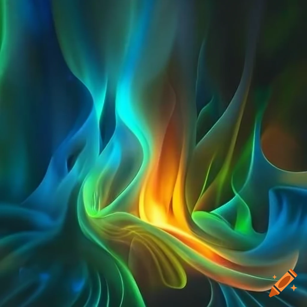 Dark purple and neon green irregular geometric pattern on Craiyon