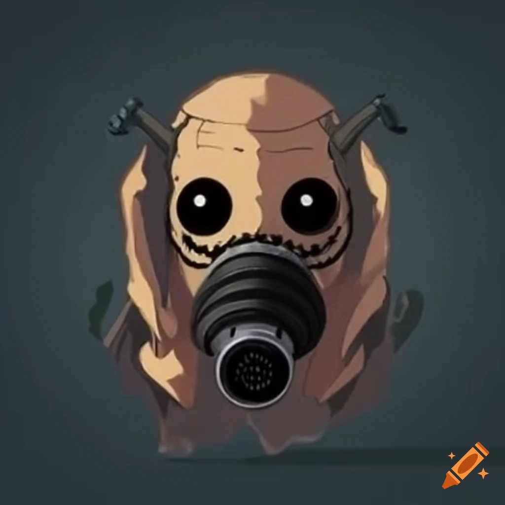Image of a tusken raider in tactical black uniform and gas mask on Craiyon