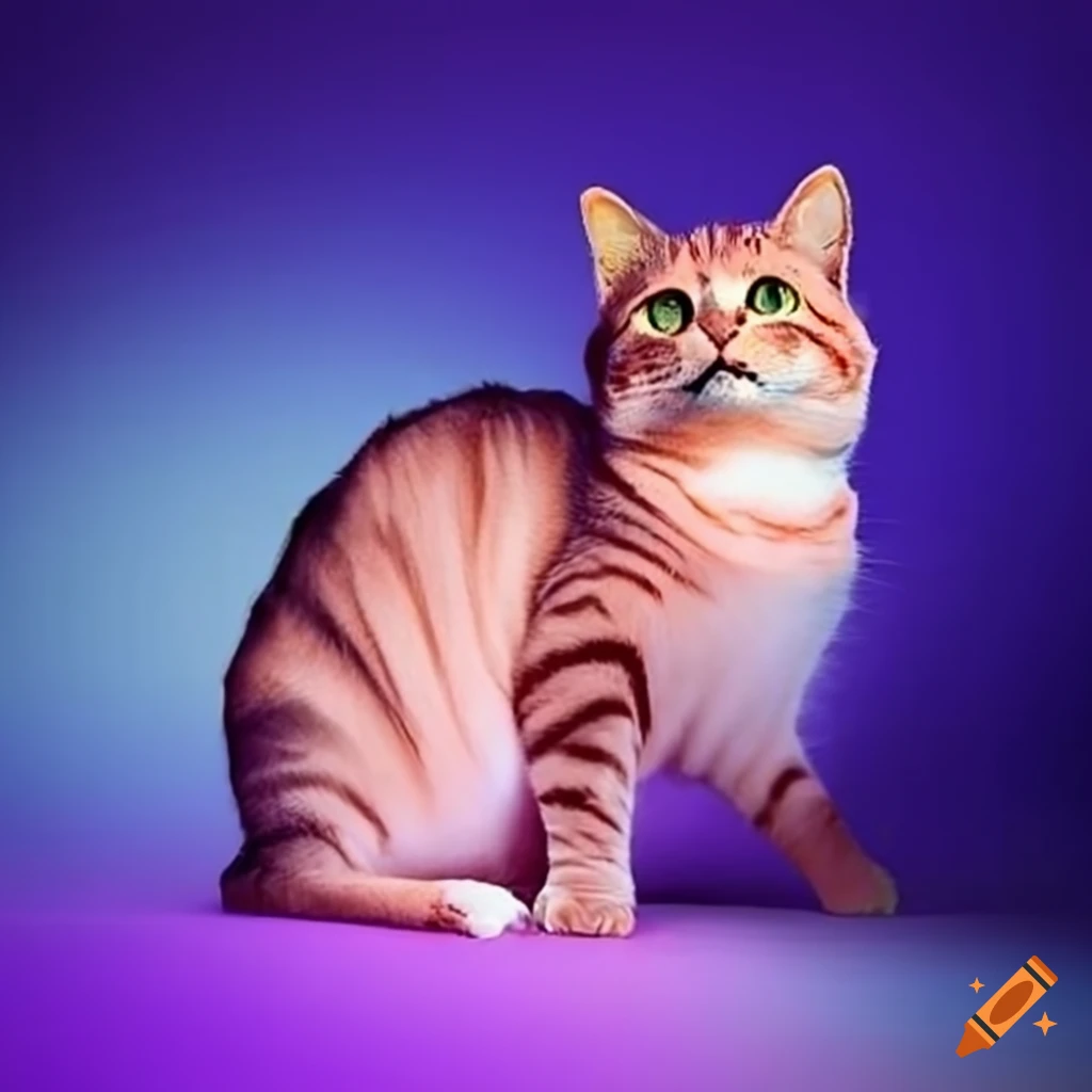 Cat sitting on Craiyon