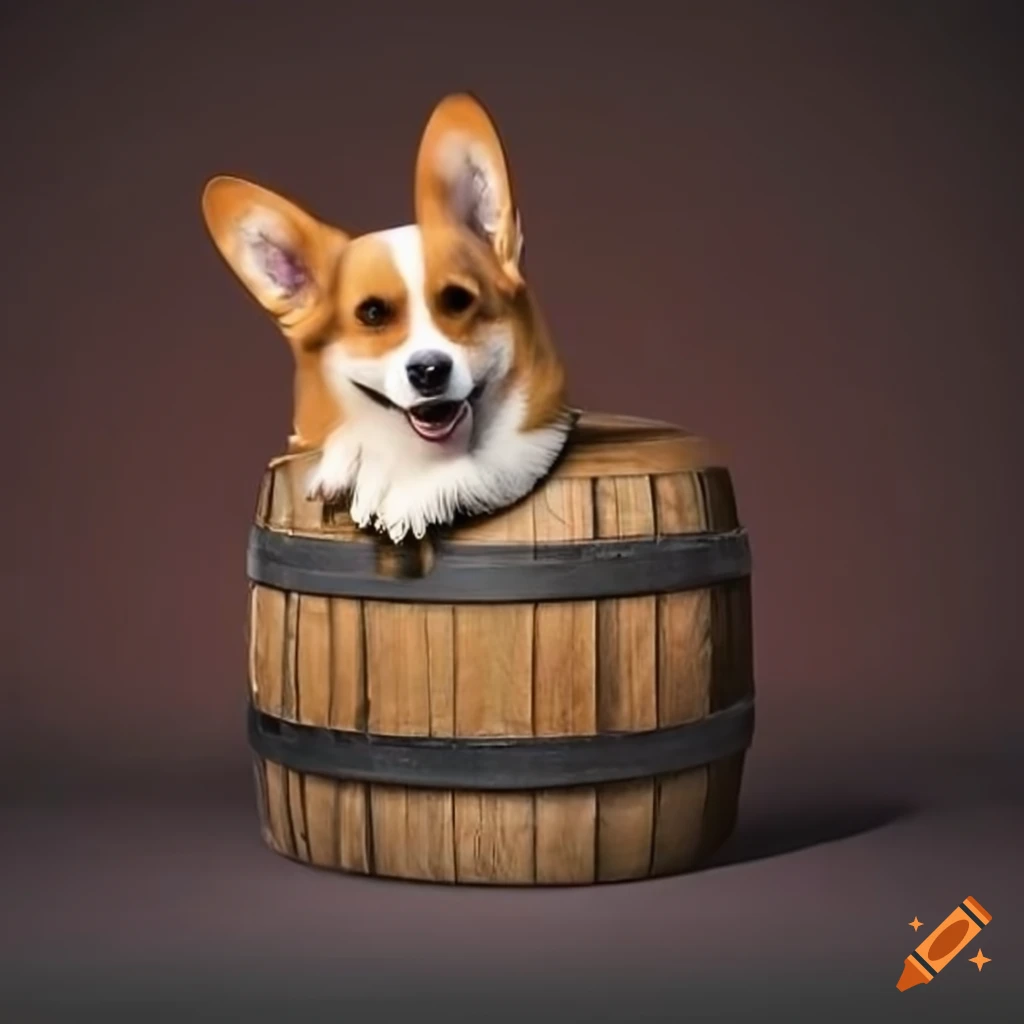 Corgi eating sushi on Craiyon