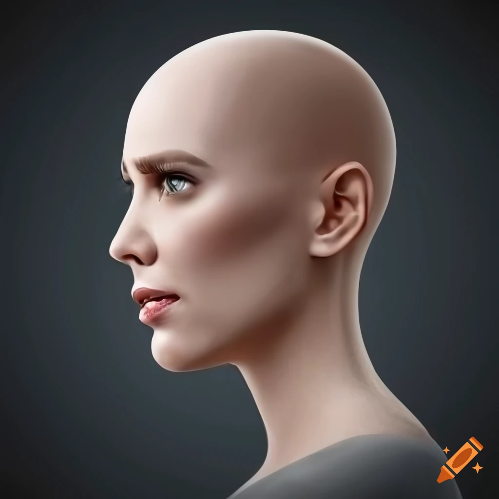 Profile view of a person looking forward on Craiyon