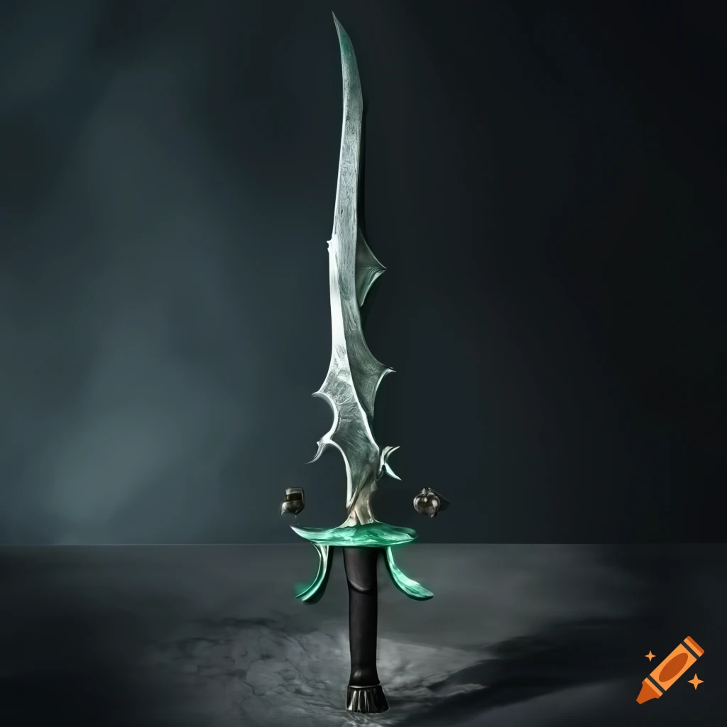 Elder scrolls: blades silver longsword on Craiyon