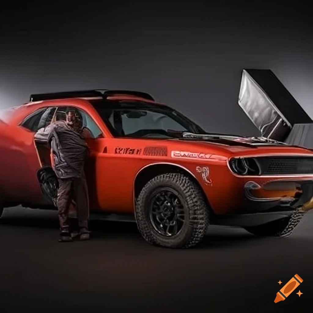 Dodge challenger dakar car image on Craiyon