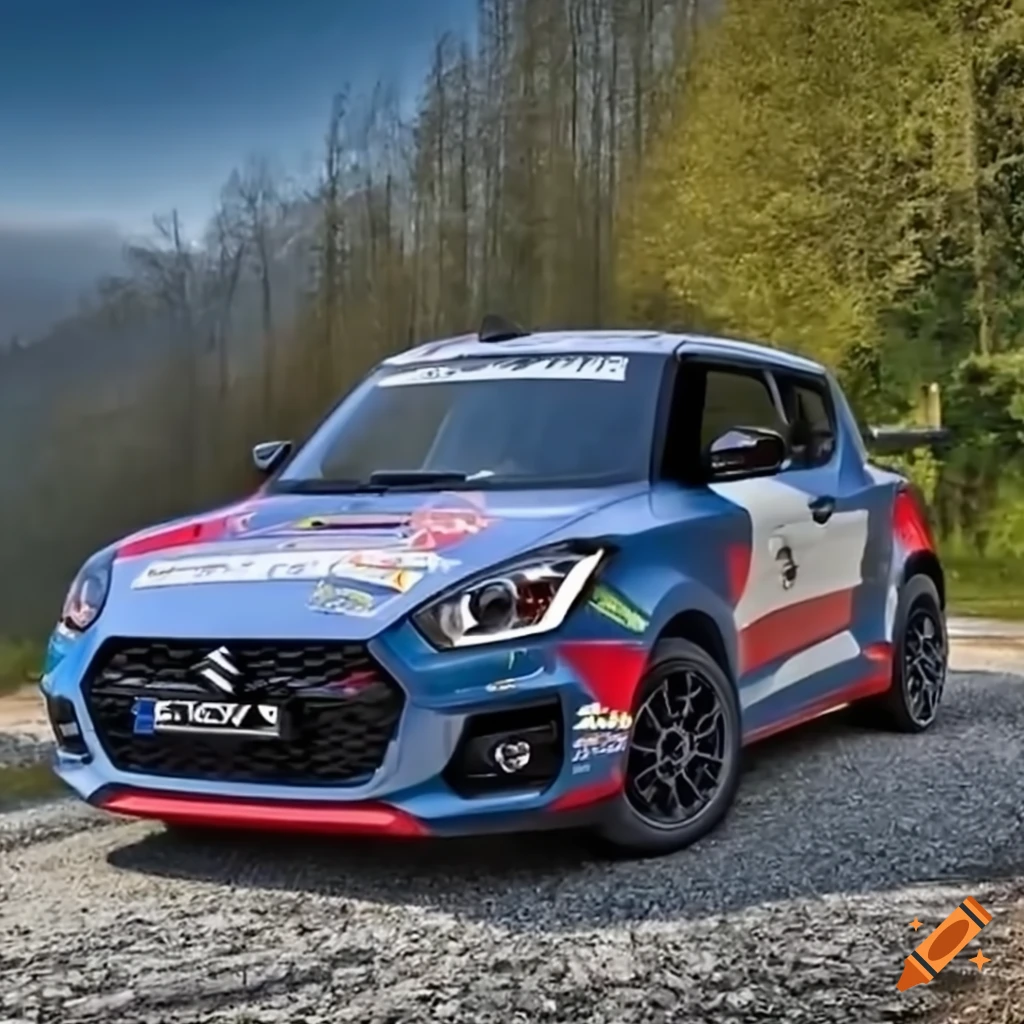 Rally car inspired by Claude Monet on Craiyon