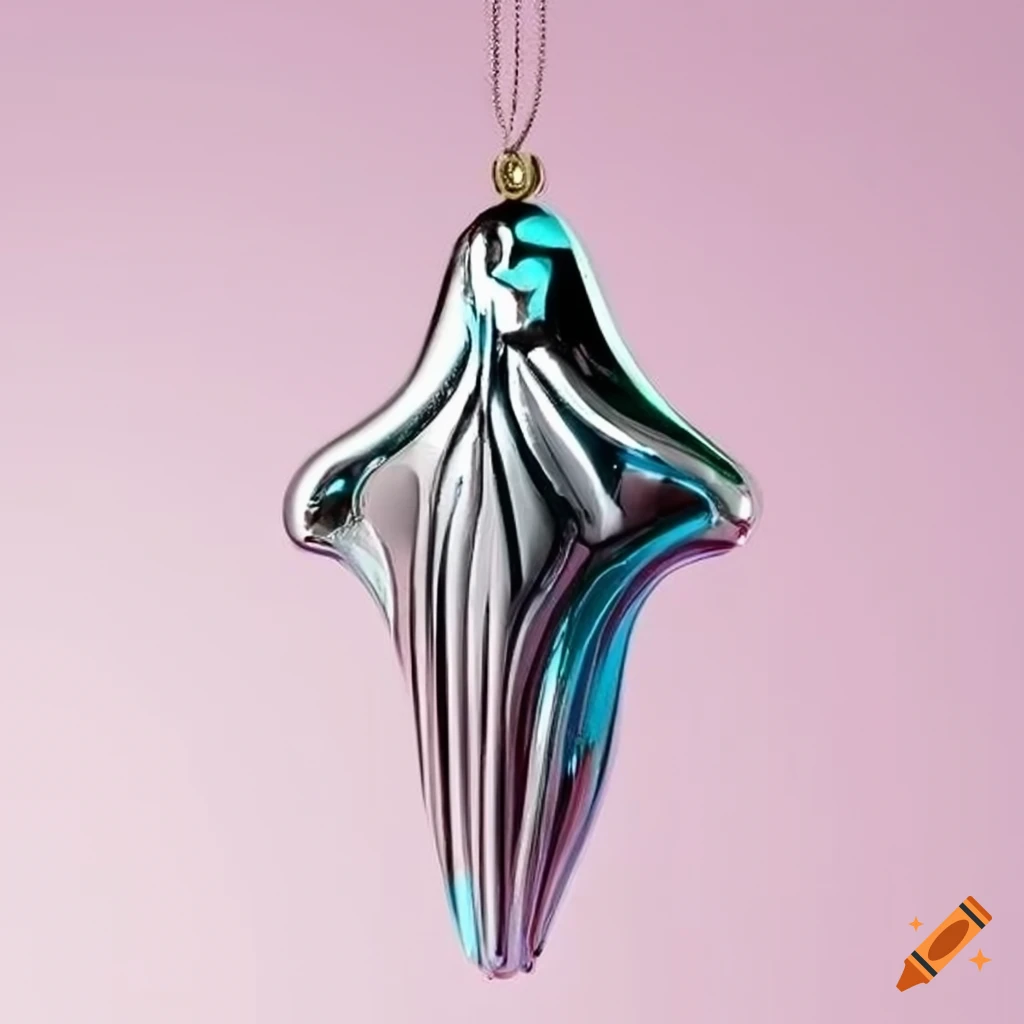 Chrome ghost ornament on Craiyon