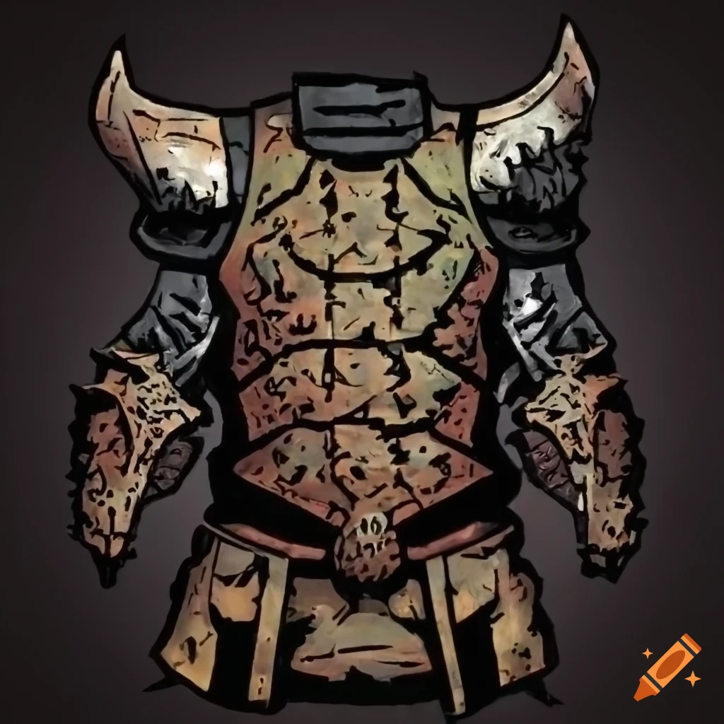 Ornate bull head armor from a video game