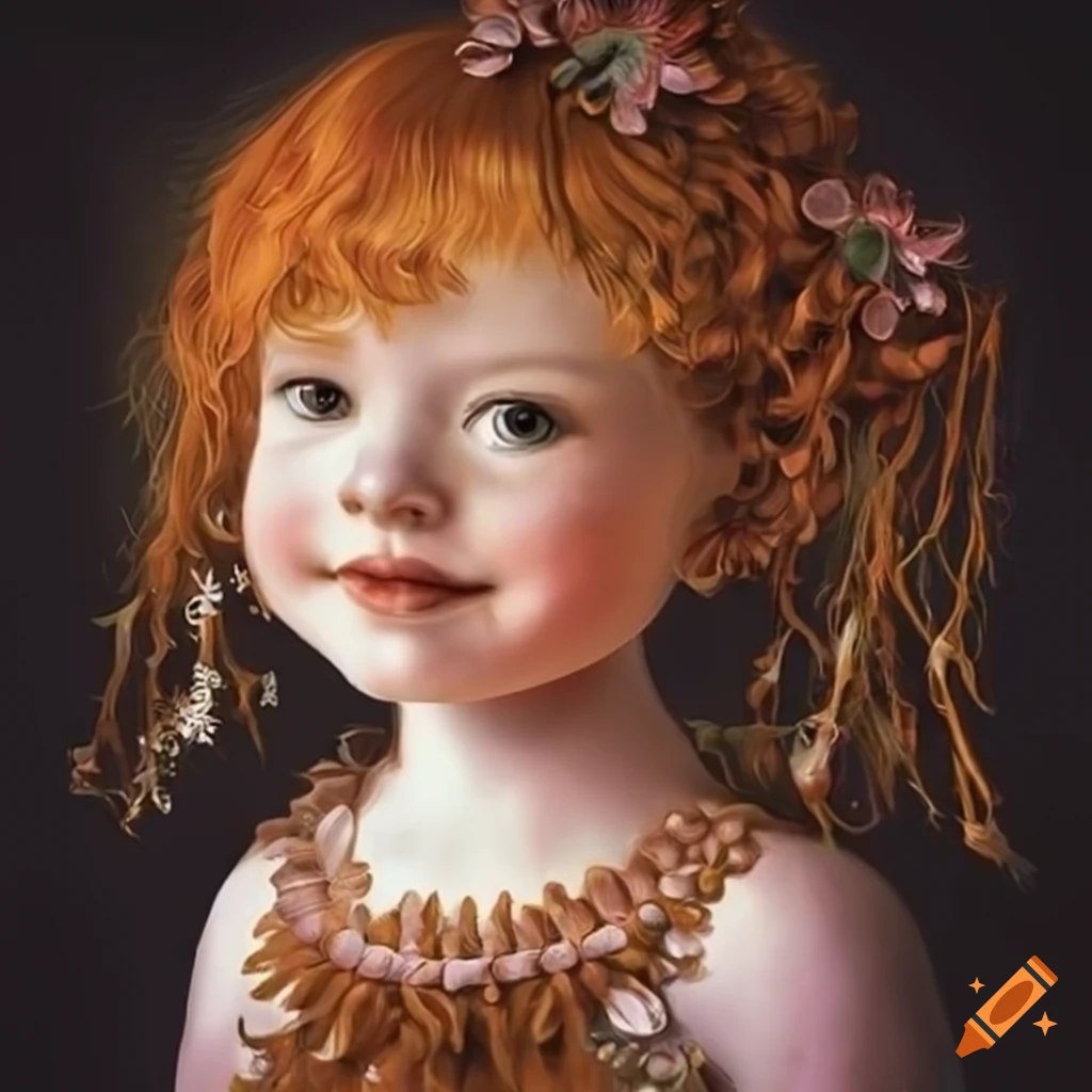 Cute And Unique Illustrations Of Ginger Haired Girls On Craiyon