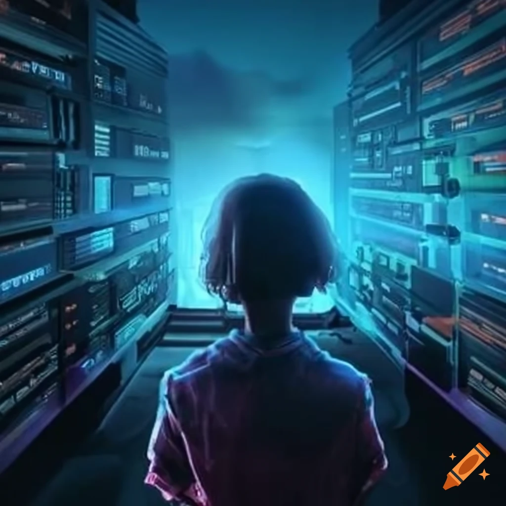 Illustration depicting cybersecurity concept on Craiyon