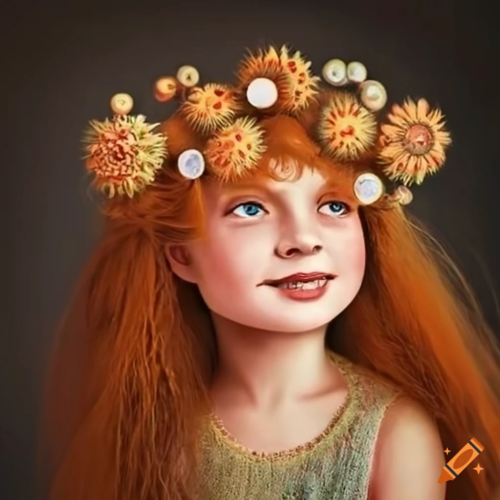 Cute And Unique Illustrations Of Ginger Haired Girls On Craiyon