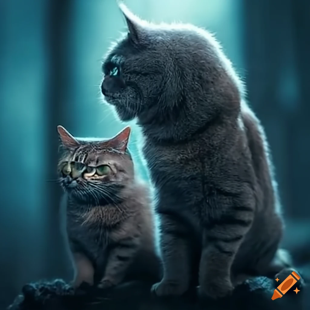 Skinwalker with a cat in paris on Craiyon