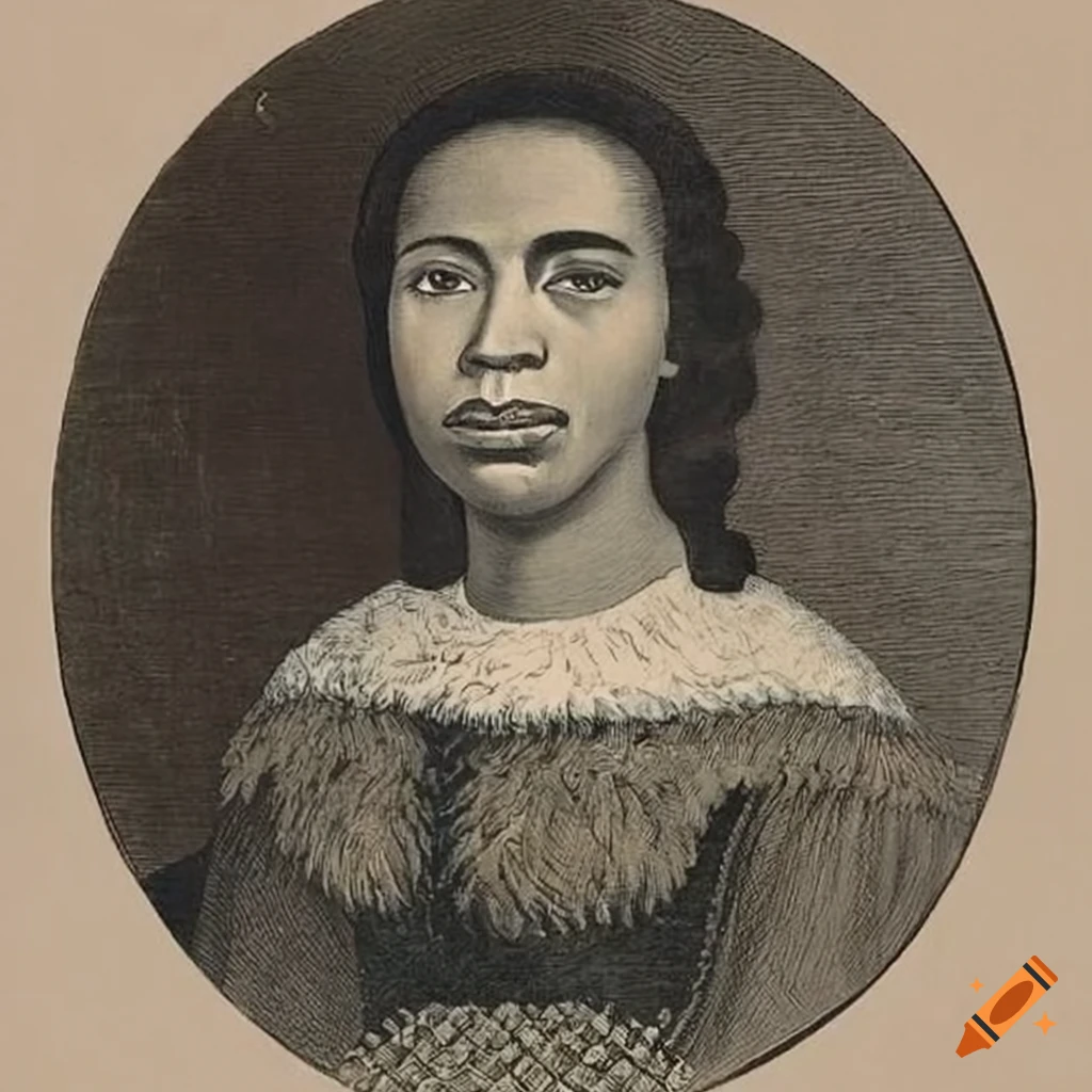 Portrait of a 18th century African-American Hawaiian woman on Craiyon
