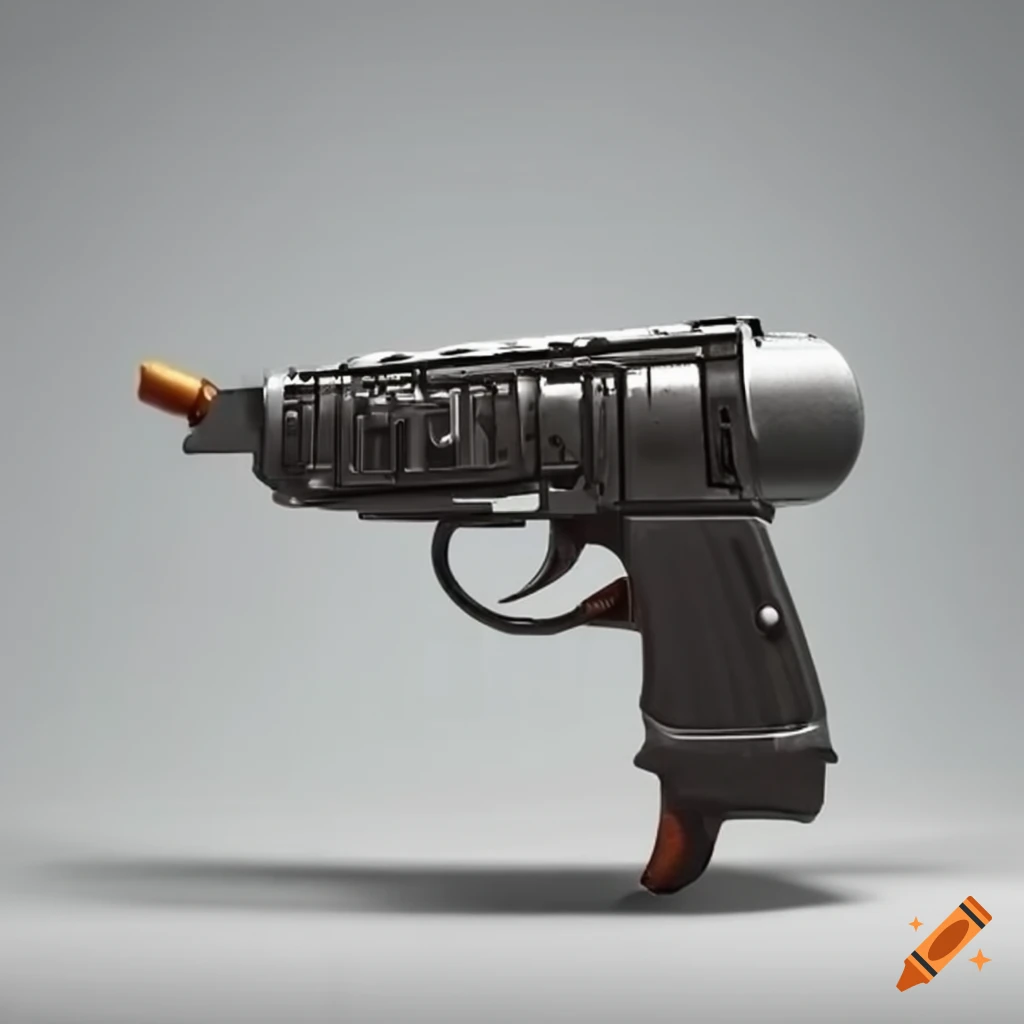 Electronic waste gun sculpture