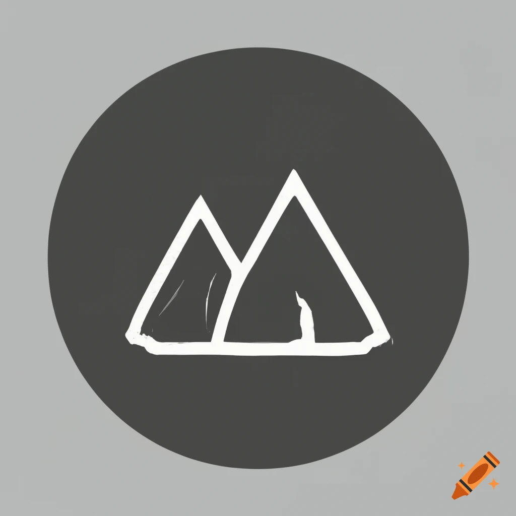 Logo featuring a cave on Craiyon