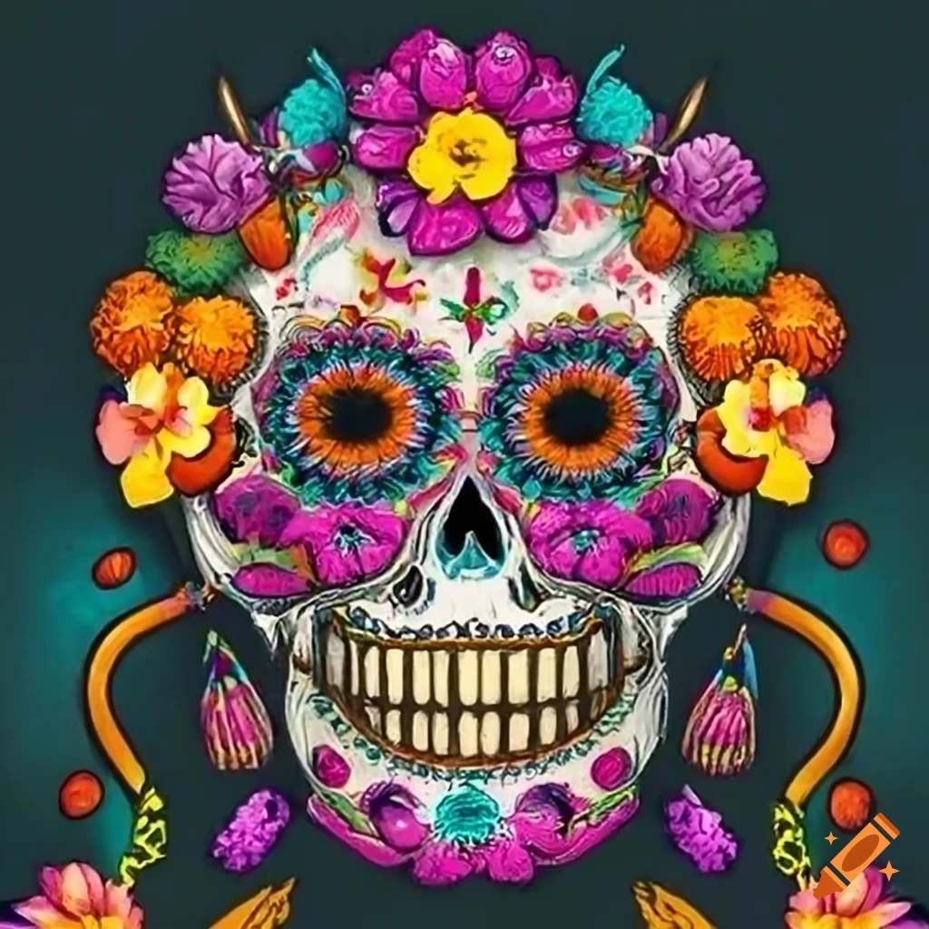 Day Of The Dead Invitation Without Text