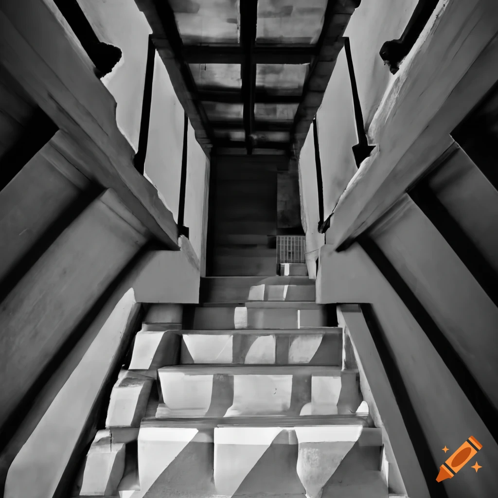 Never ending staircase on Craiyon