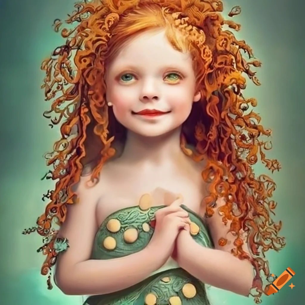 Cute And Unique Illustrations Of Ginger Haired Girls On Craiyon