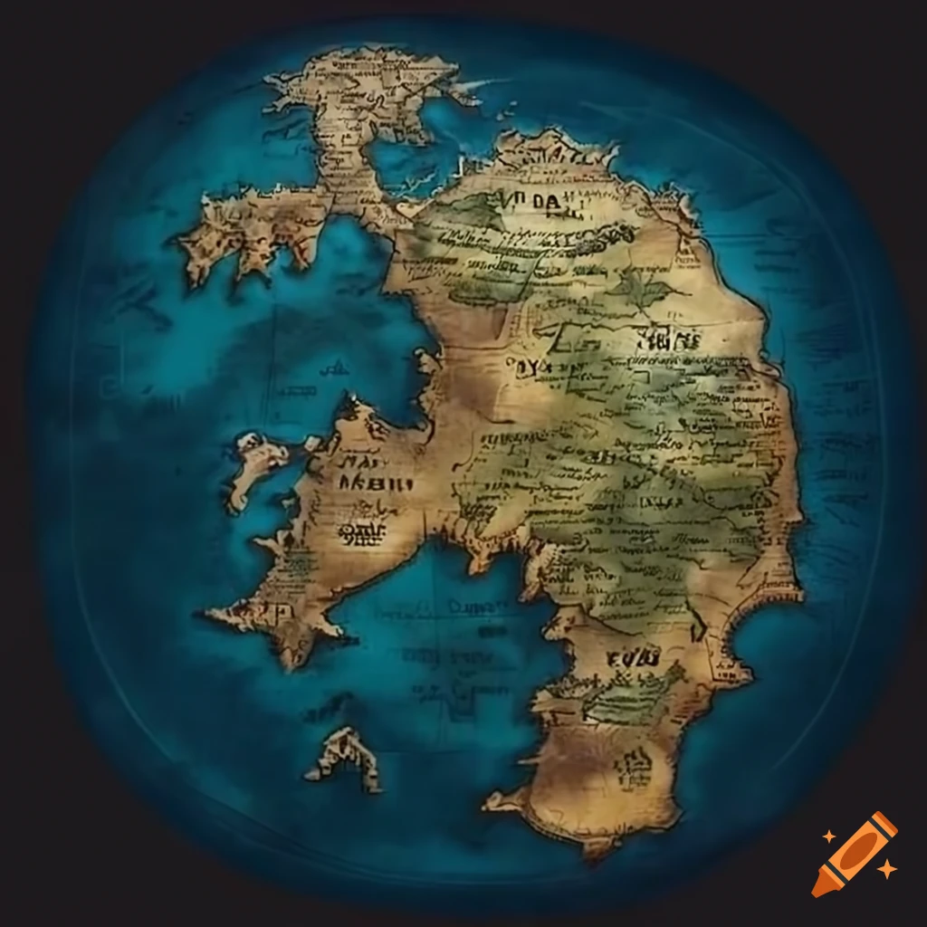 D&d 5e world map on Craiyon